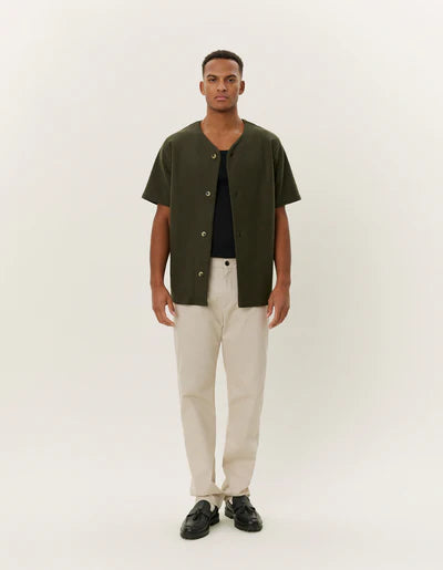 Barry Short Sleeve Baseball Jersey Shirt - Forest Green - SAMSON A Men ...